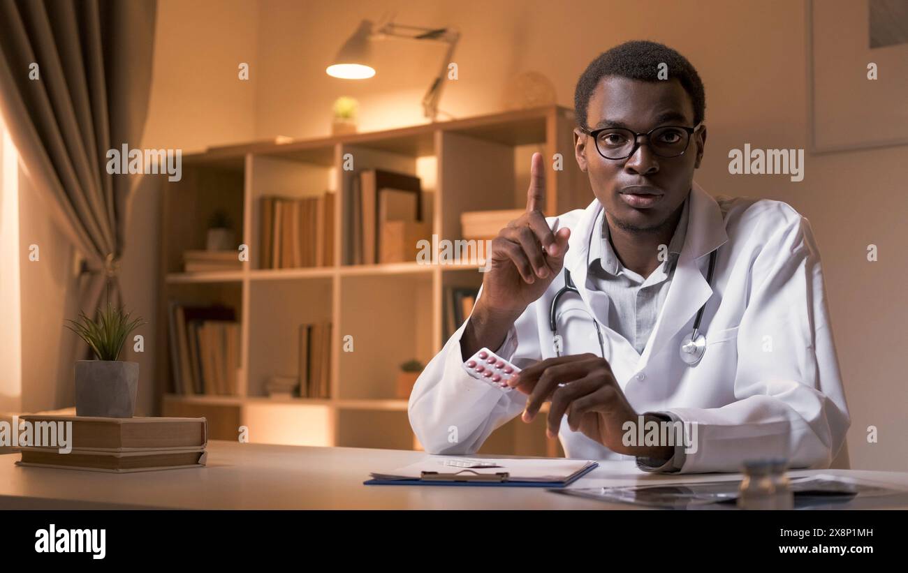 Prescription medication. Doctor consulting. Pharmaceutical telemedicine ...