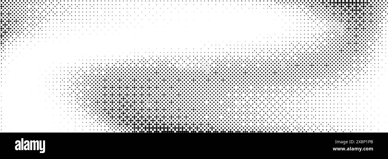 Bitmap grunge gradient texture. Black and white pixelated dither ...