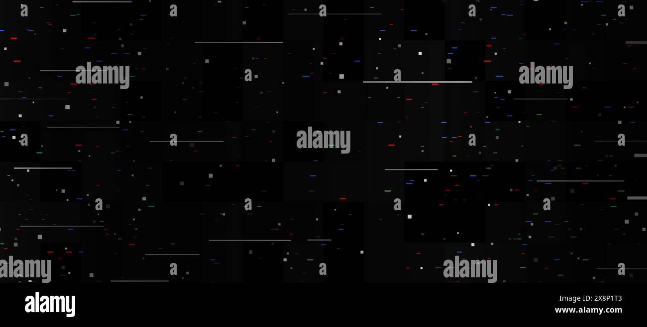 Glitch video tape background. Colored noise texture template. Glitched ...