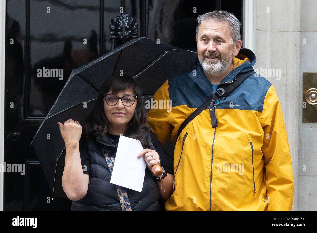 London, UK. 22nd May, 2024. Campaigner, Figen Murray (R) arrives in ...