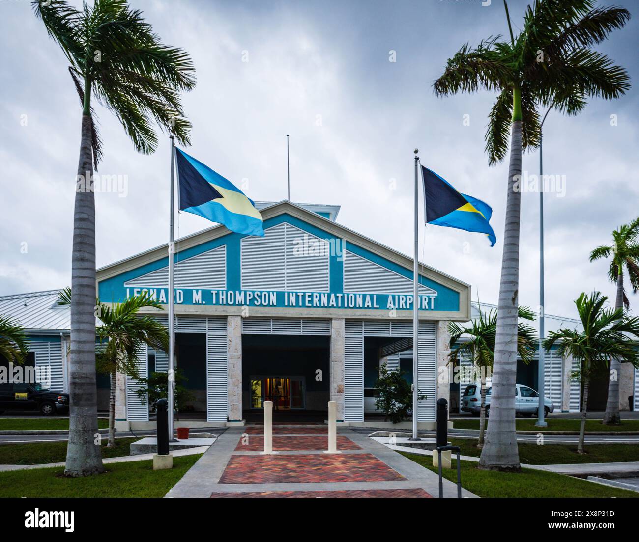 Front exterior of Leonard M. Thompson Airport, Marsh Harbor, The ...