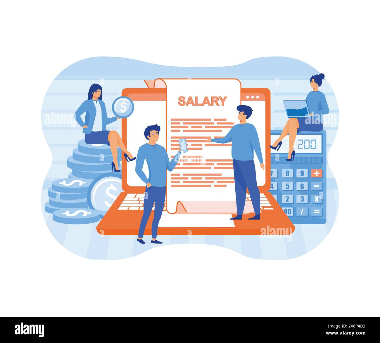 Payroll taxes Stock Vector Images - Alamy