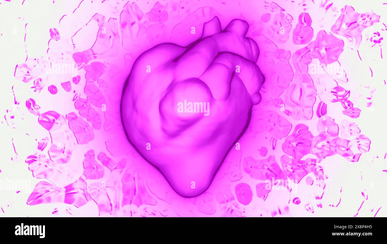 Cardiology animation beating heart medical hi-res stock photography and ...