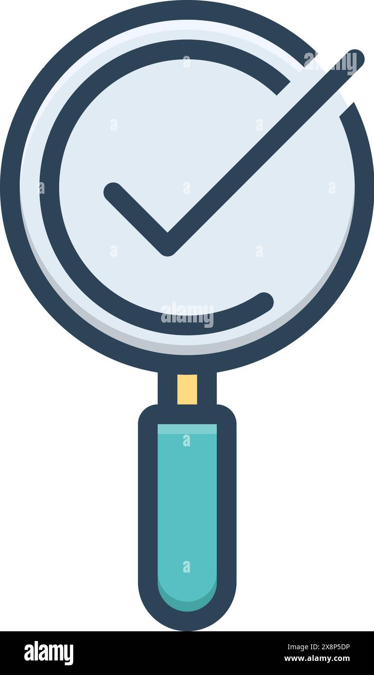 Magnifying glass check Stock Vector Images - Alamy