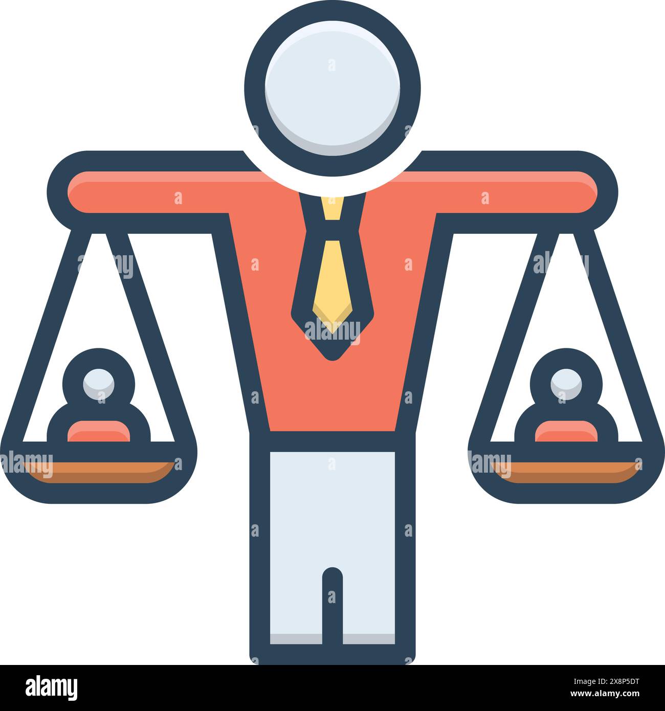 Icon for human balanced scale ,equivalence Stock Vector Image & Art - Alamy