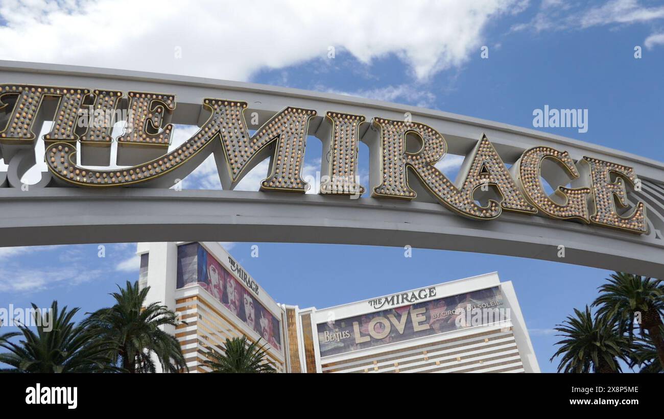 Las Vegas, Nevada, USA 15th May 2024 The Mirage Hotel & Casino at 3400 ...