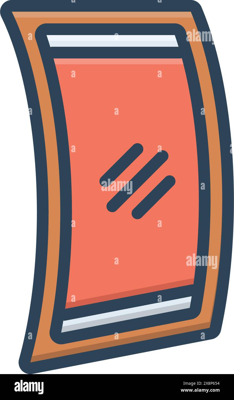 Icon for flexible display,resilient,pliable Stock Vector Image & Art ...