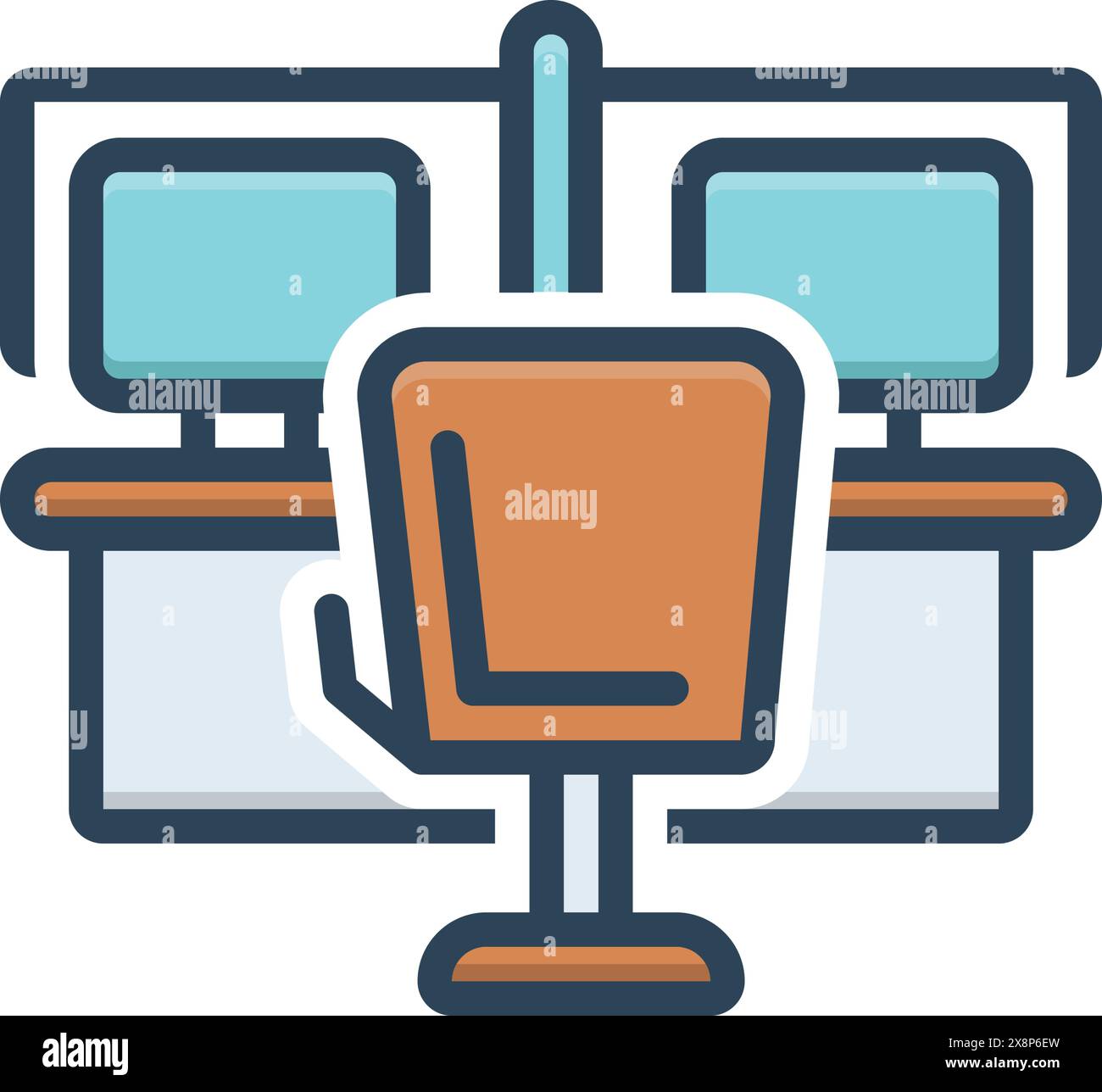 Icon for office,bureau Stock Vector Image & Art - Alamy