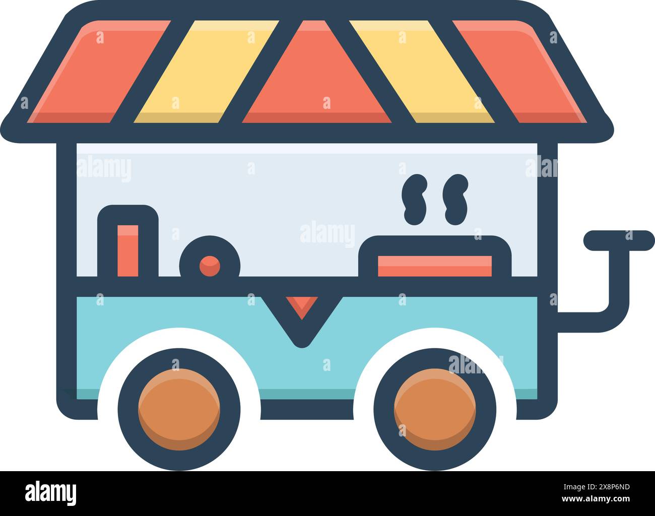 Hawker at the street Stock Vector Images - Alamy
