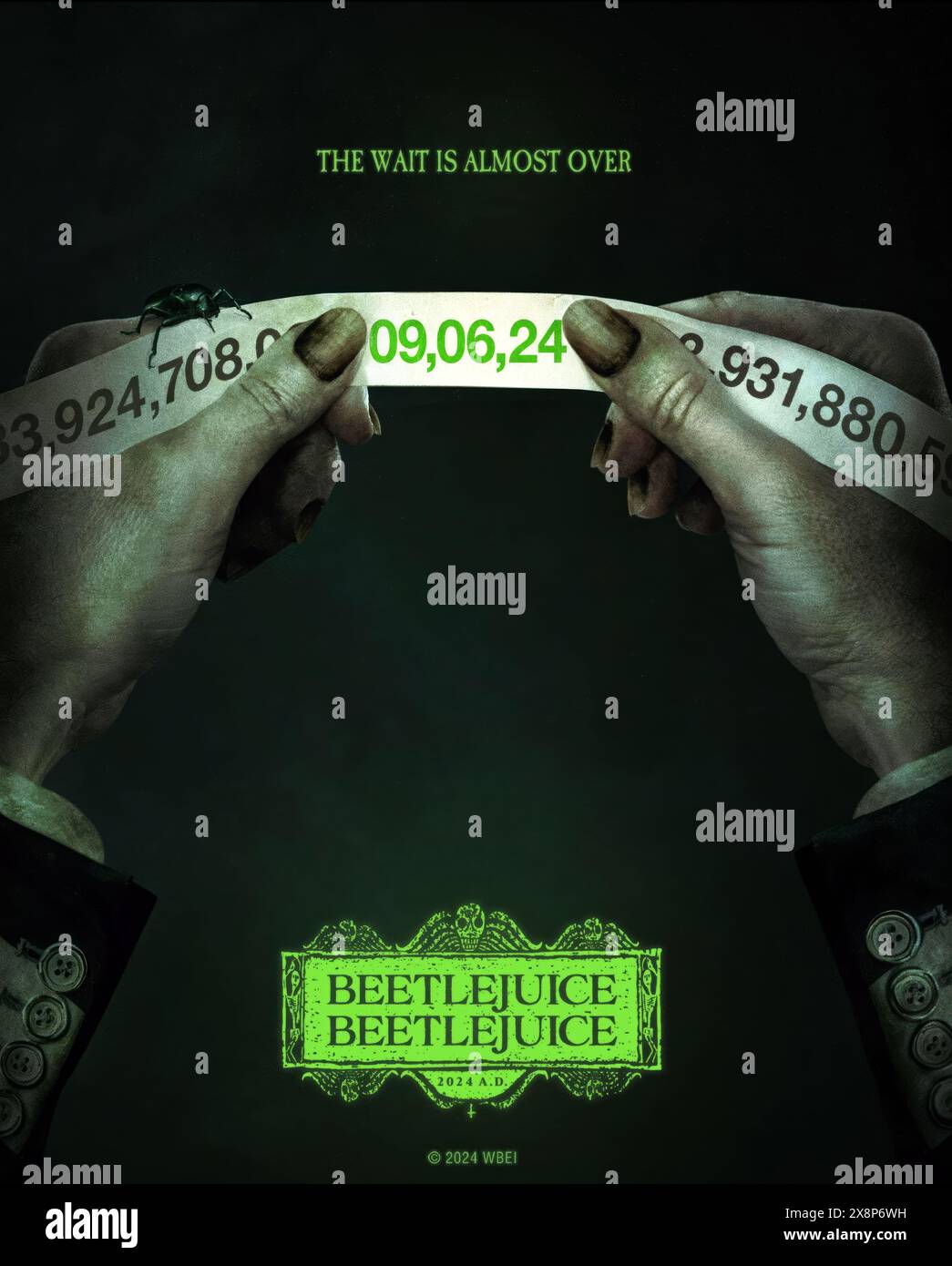 Beetlejuice Beetlejuice movie sequel poster Stock Photo - Alamy