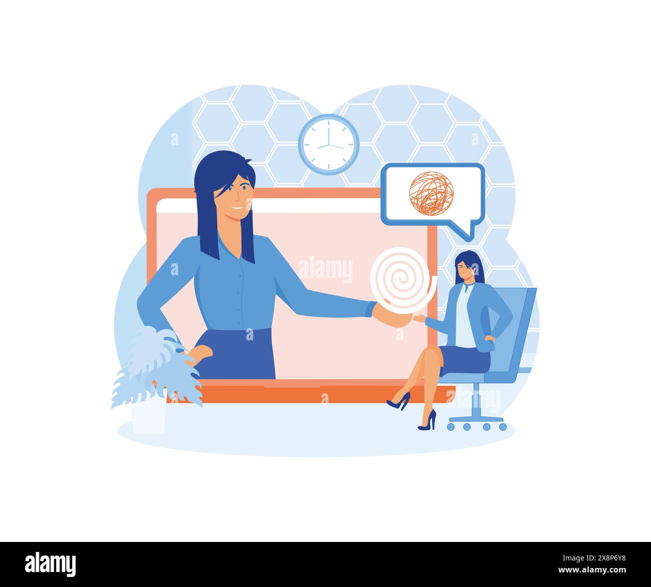 Psychiatrist vector vectors Stock Vector Images - Alamy