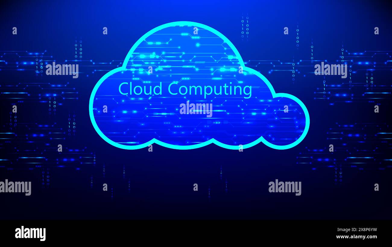 Vector illustration Hi Technology style line digital glow abstract ...