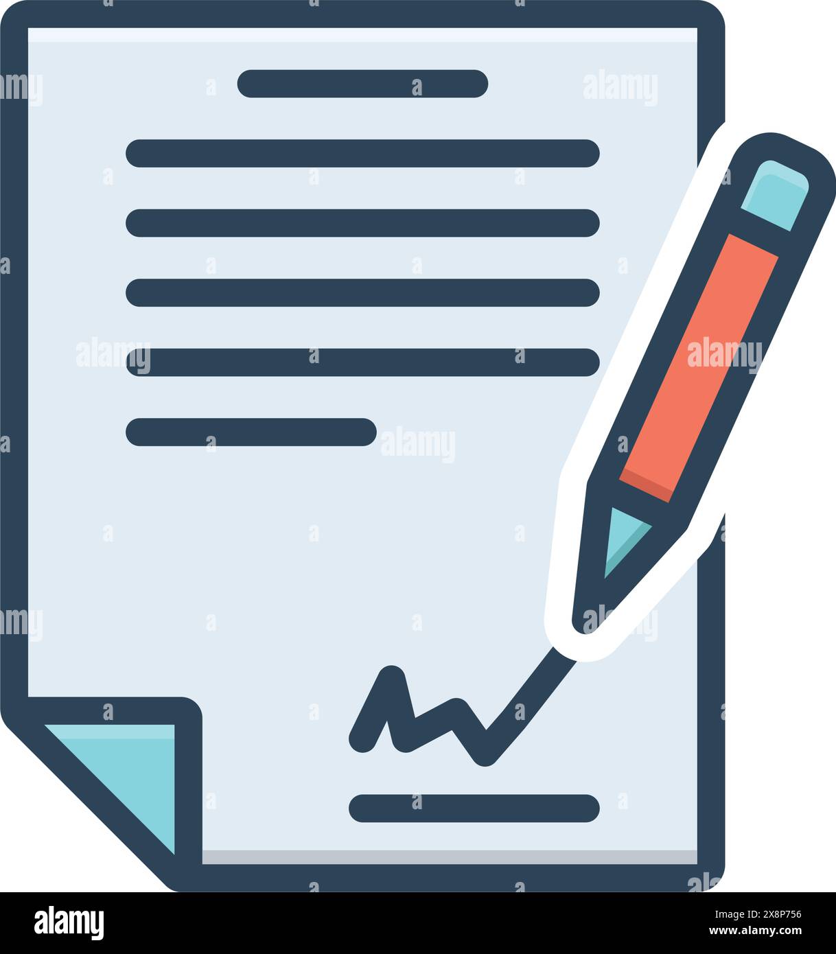 Icon for signing the contract,agreement Stock Vector Image & Art - Alamy