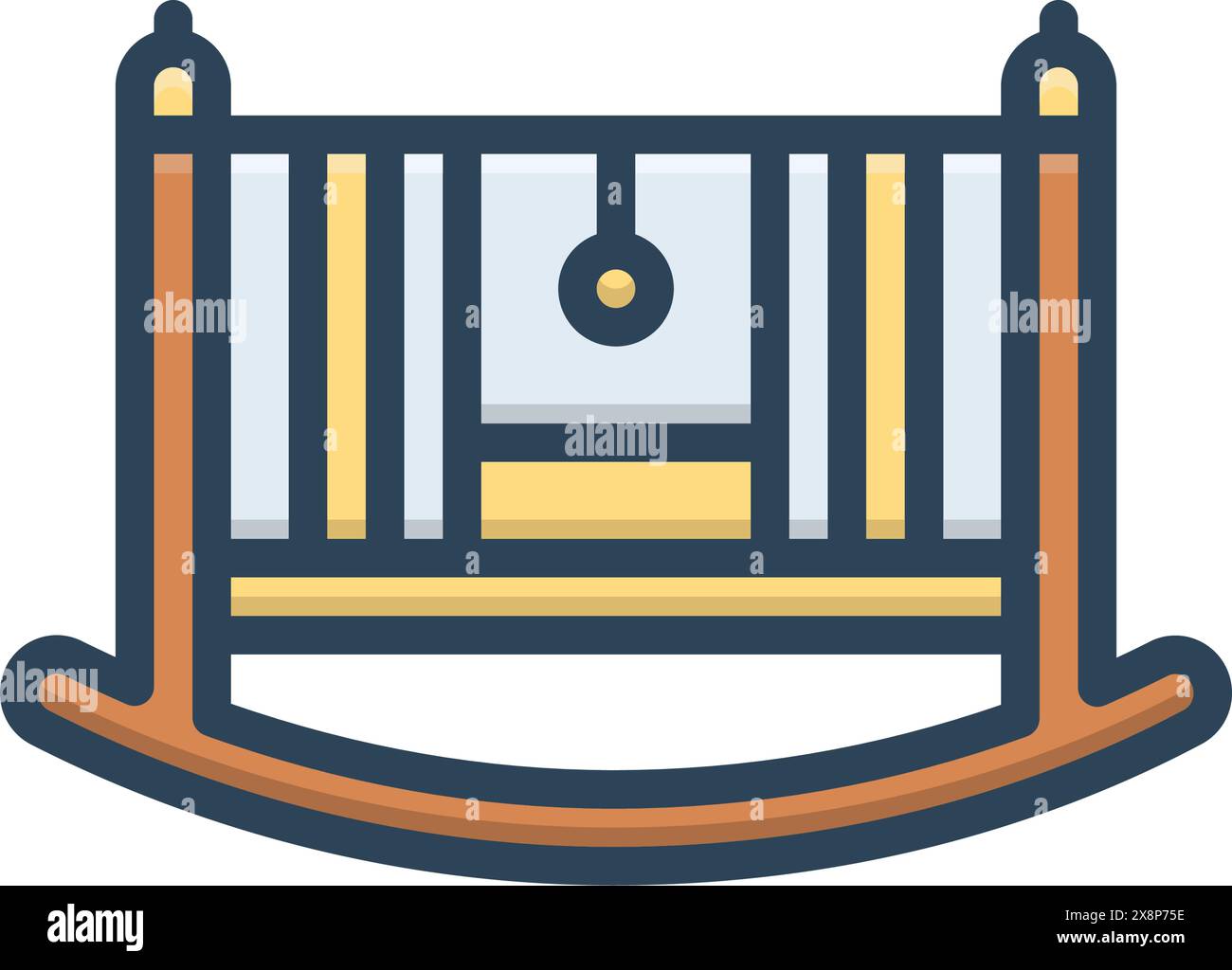Icon for rocking cradle,rocking Stock Vector Image & Art - Alamy