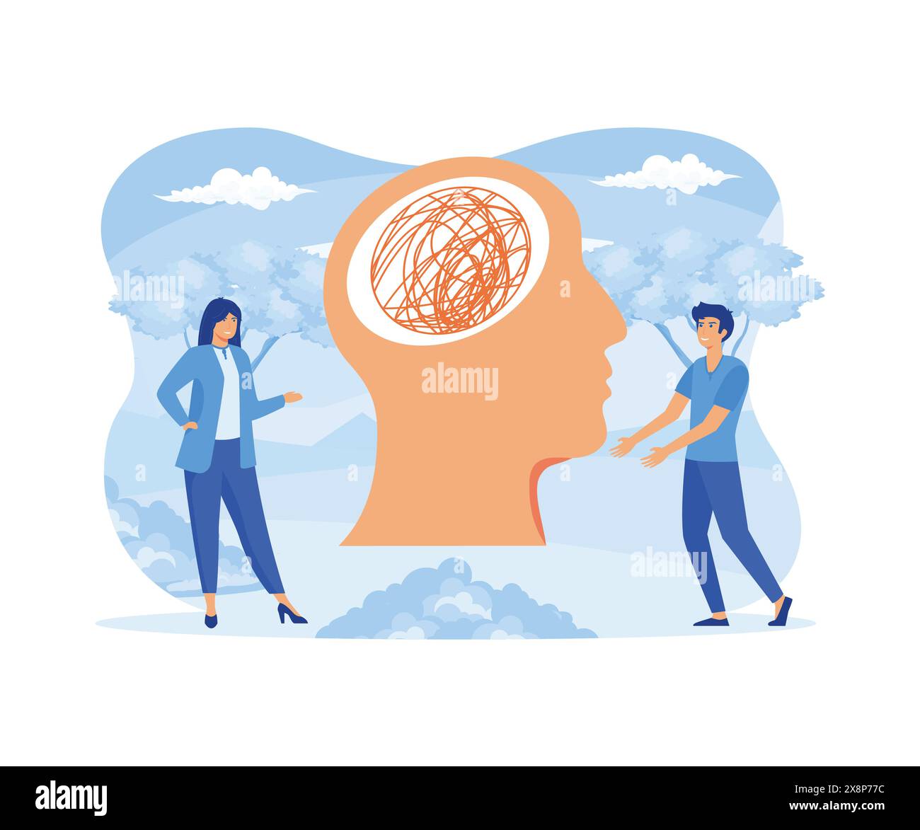 Psychotherapy practice. Woman psychologist consulting patient. Mental ...