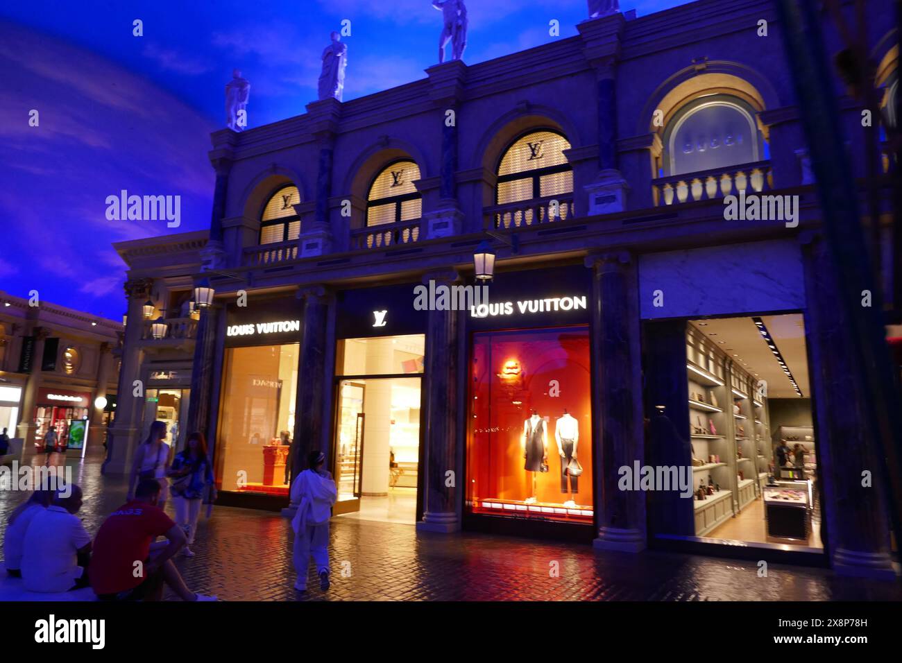 Las Vegas, Nevada, USA 15th May 2024 Louis Vuitton and Gucci at Forum ...