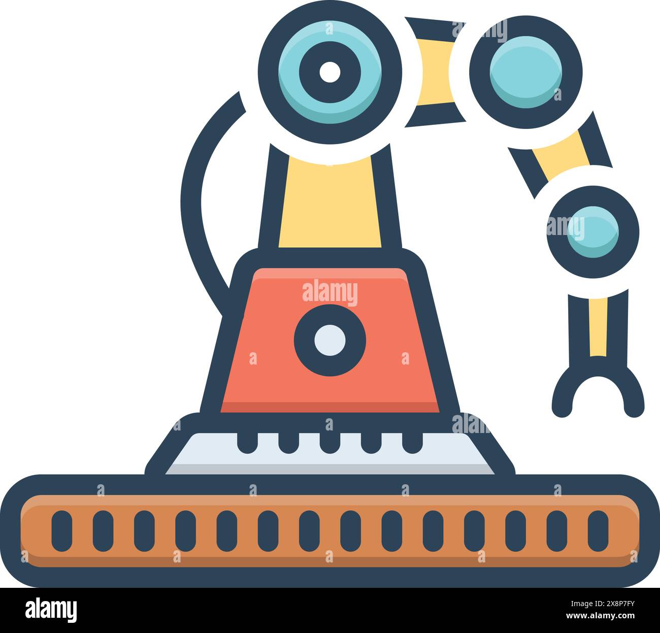 Industrial robot icon vector vectors Cut Out Stock Images & Pictures ...