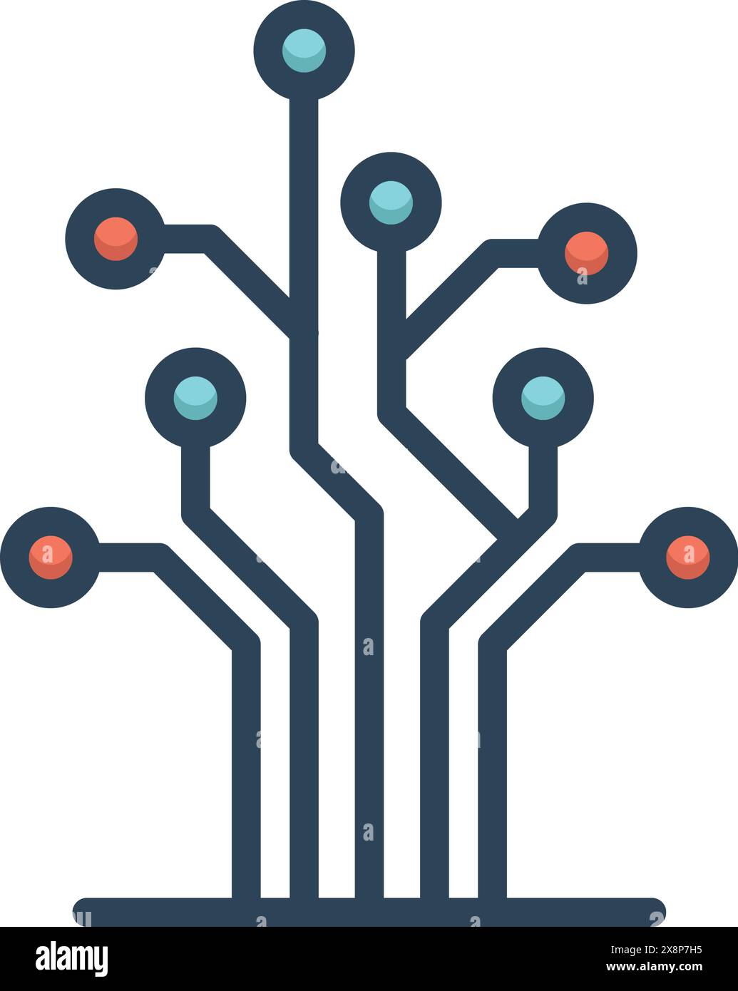 Icon for tree,network,circuit Stock Vector Image & Art - Alamy