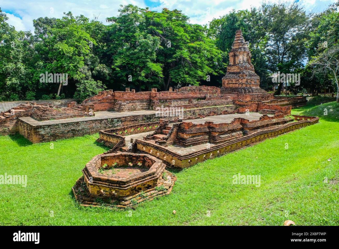 Wat Pupia is one of the best preserved temples at Wiang Kum Kam Stock ...