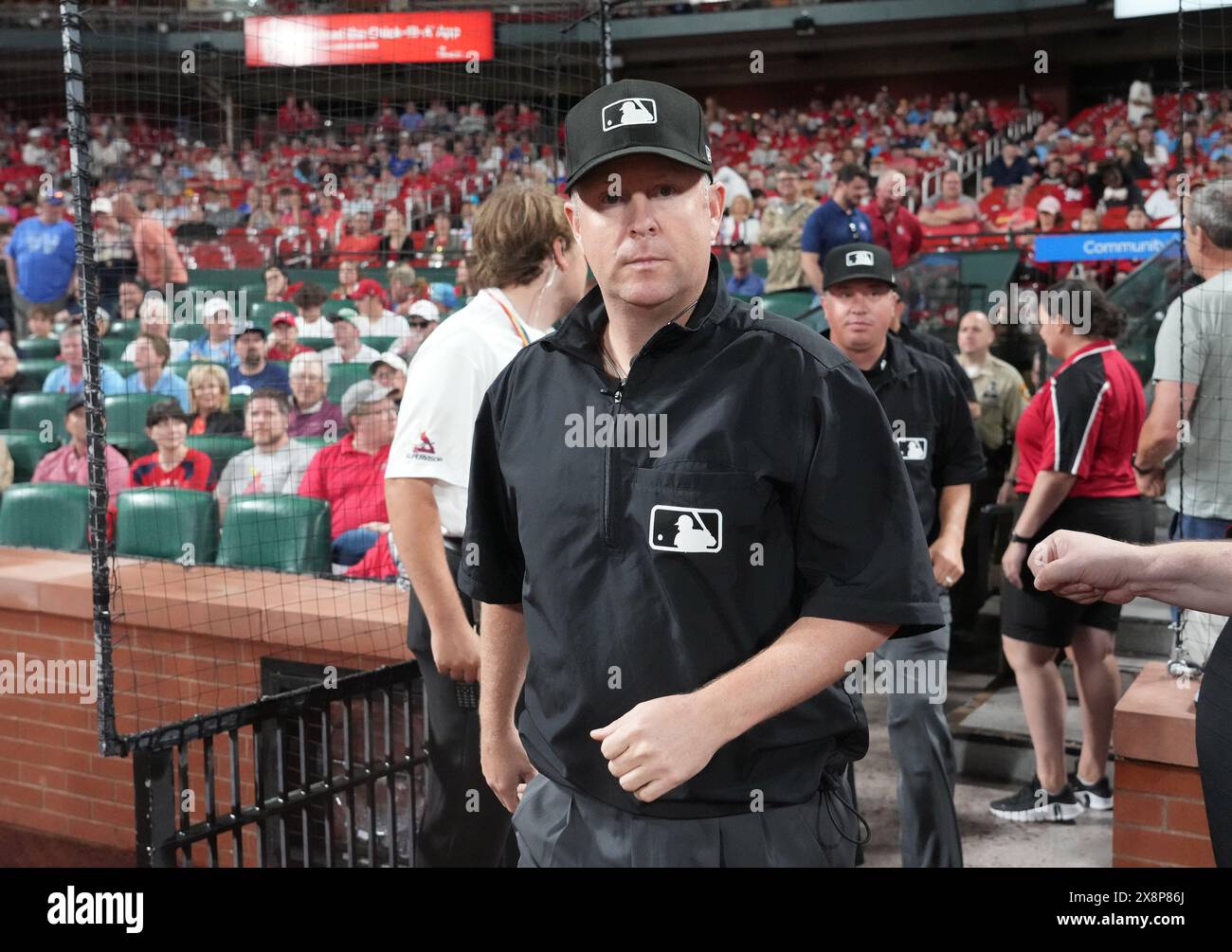 St. Louis, United States. 30th May, 2024. Umpire crew chief Todd ...