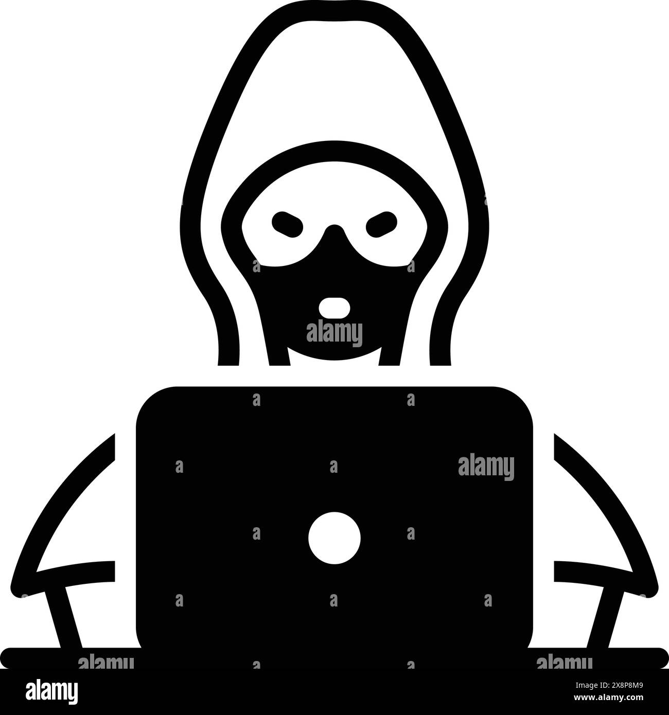 Hacker logo Black and White Stock Photos & Images - Alamy