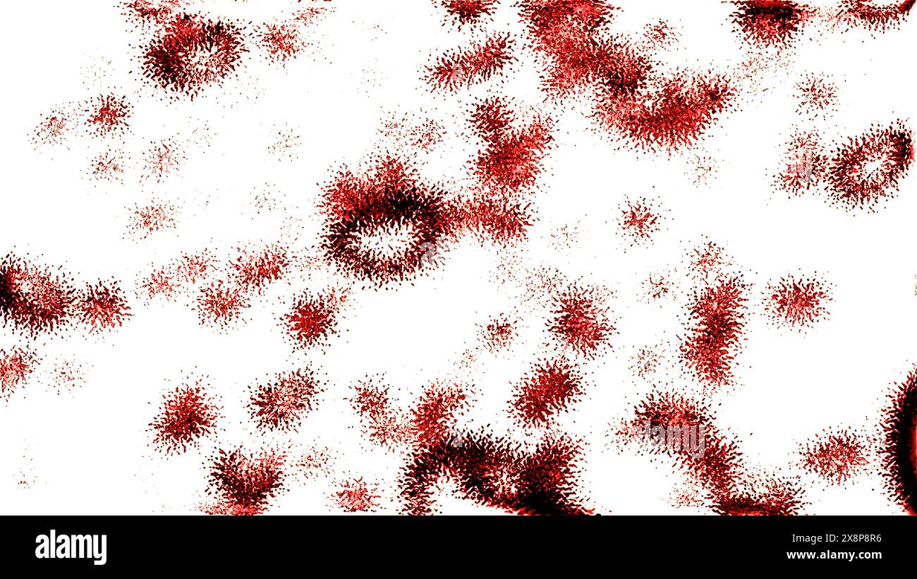 Animation of abstract virus structures floating around. Design. Moving ...