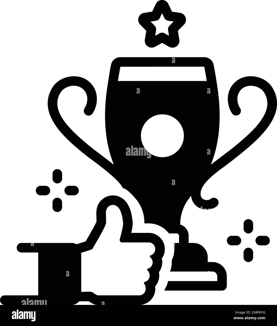 Well done trophy Stock Vector Images - Alamy