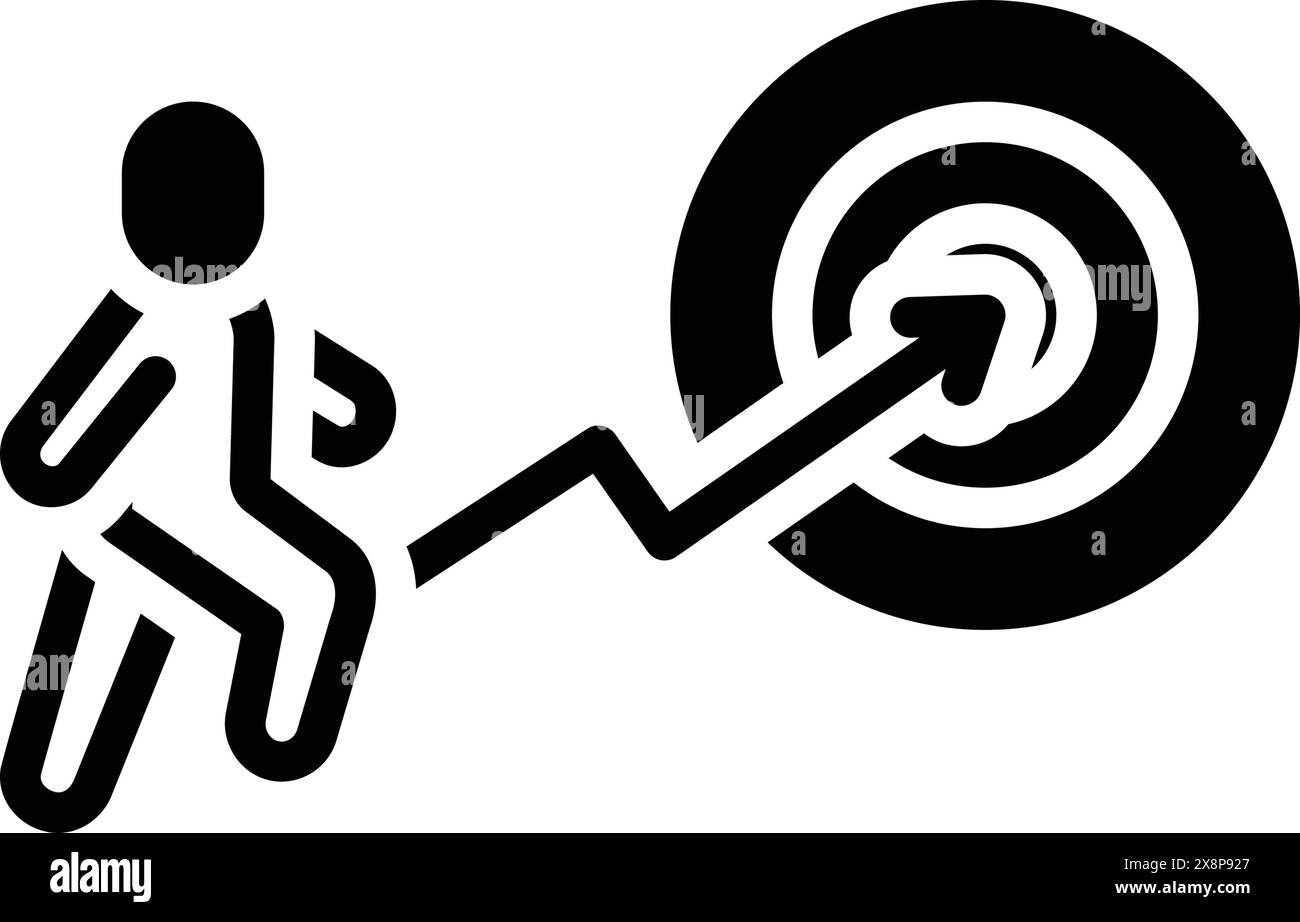 Objectives icon Black and White Stock Photos & Images - Alamy