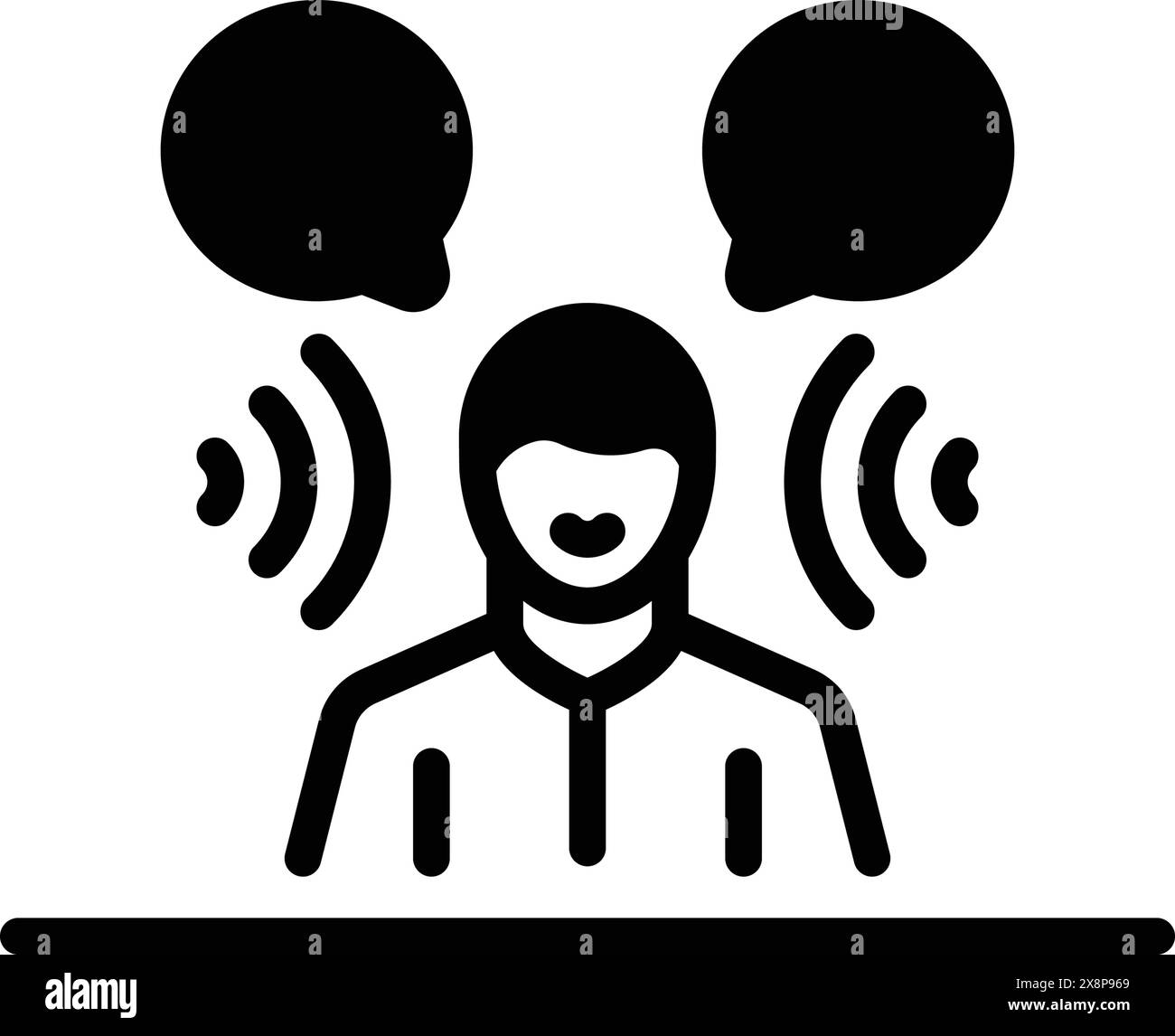 Listening active Stock Vector Images - Alamy