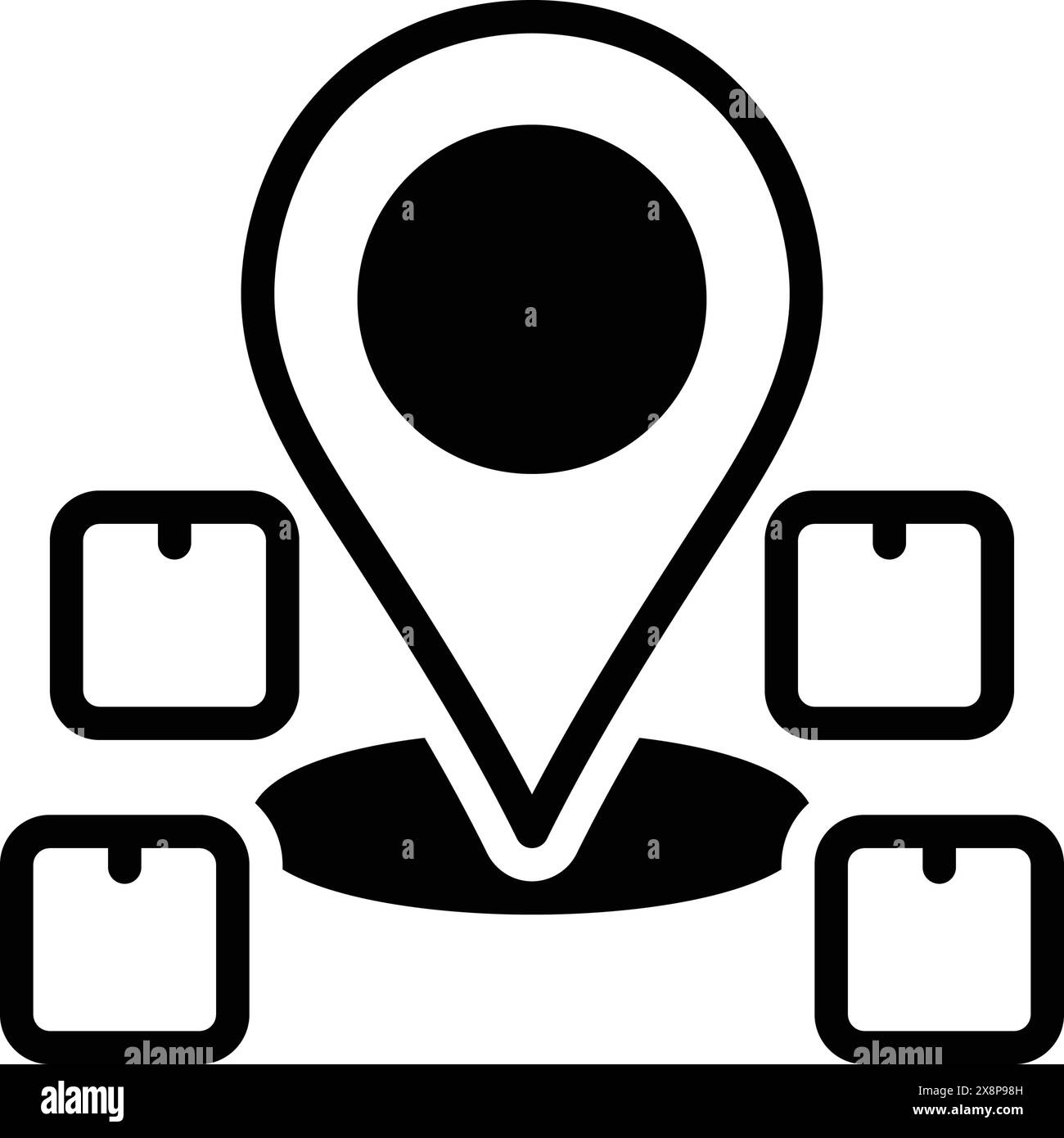 Icon for positioning, pointer Stock Vector Image & Art - Alamy