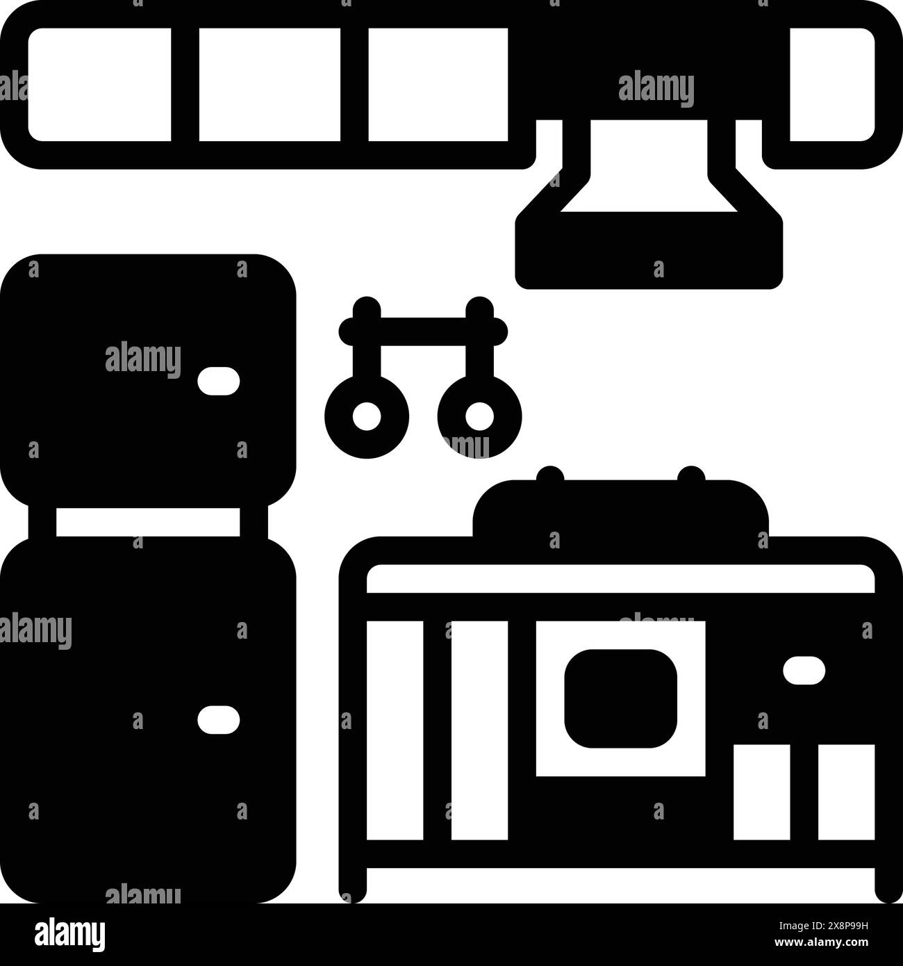 Kitchenette Stock Vector Images - Alamy