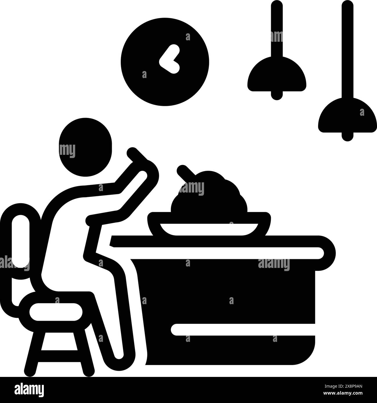 Icon for dinner, eat Stock Vector Image & Art - Alamy