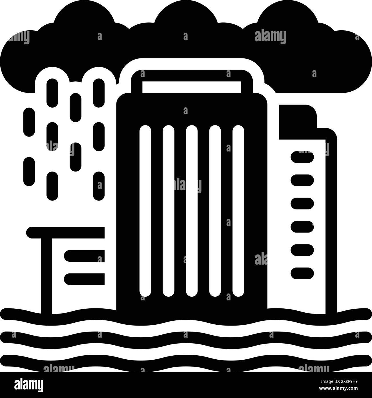 Icon for flooding, deluge Stock Vector Image & Art - Alamy