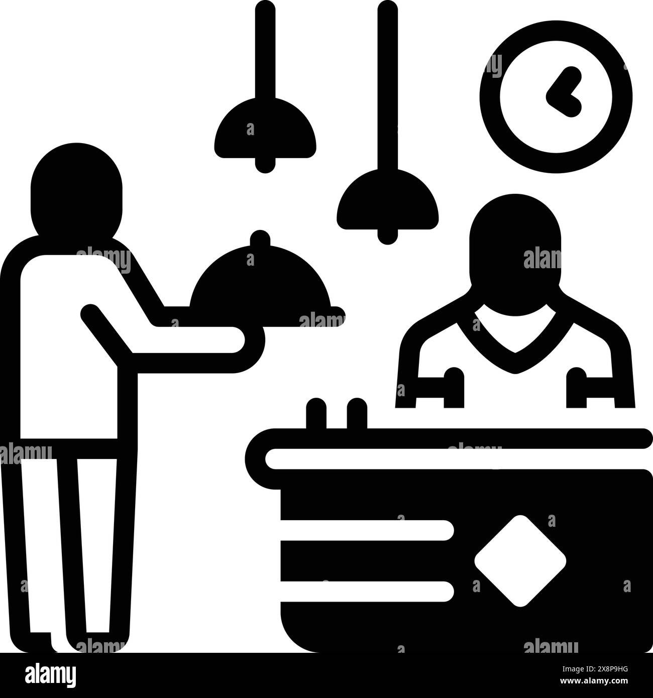 Icon for serve, waiter Stock Vector Image & Art - Alamy