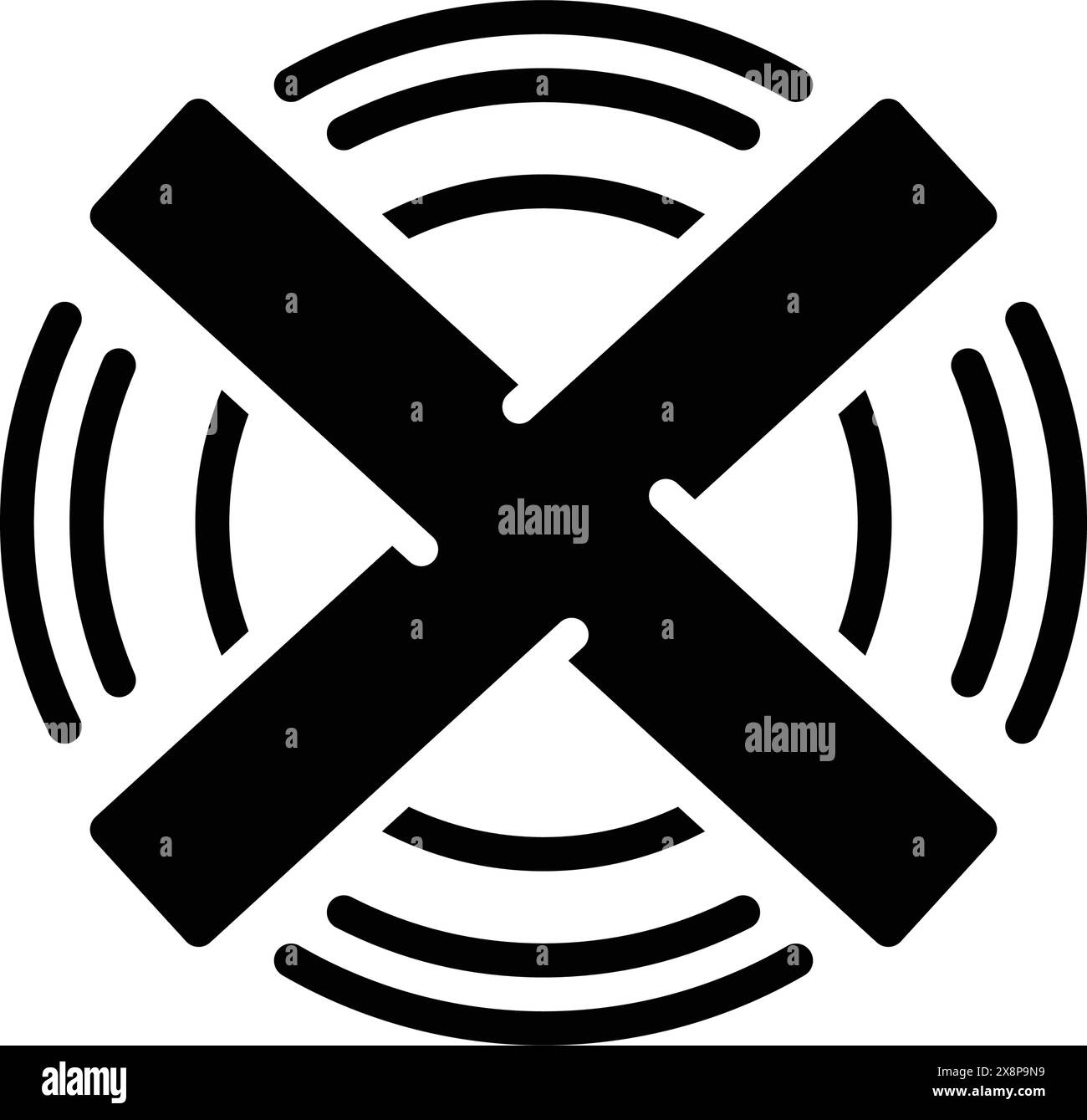 Cancel cross symbol Black and White Stock Photos & Images - Alamy