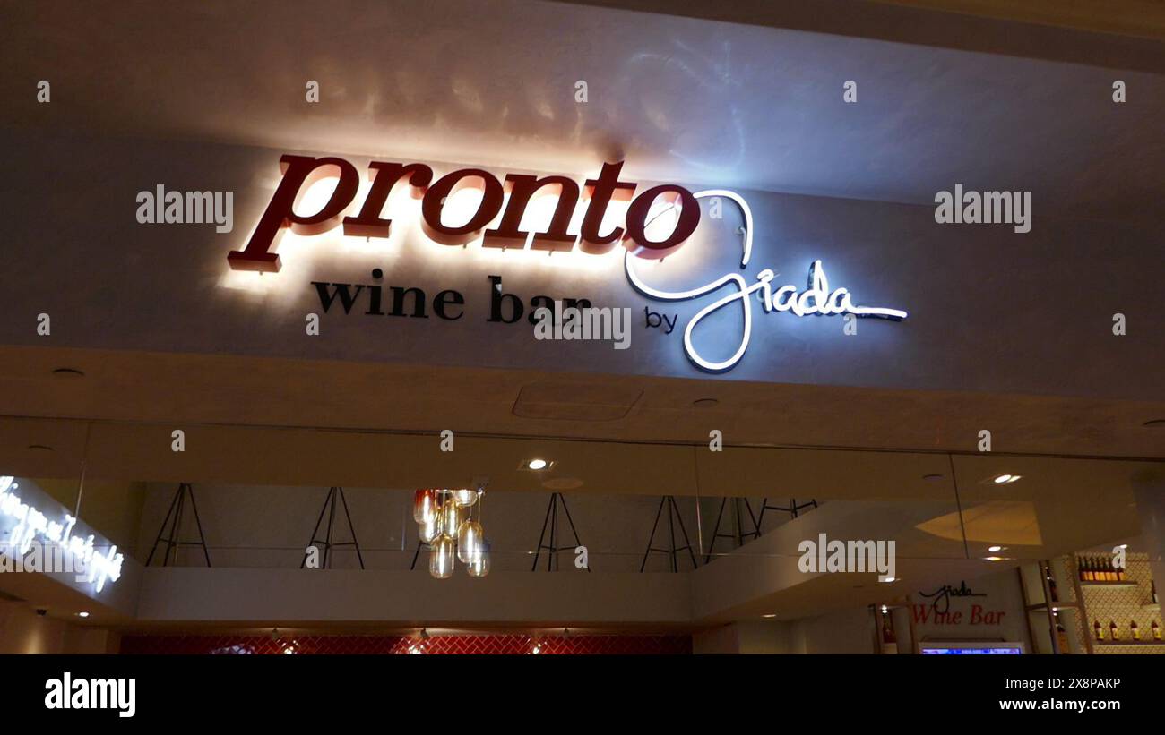 Las Vegas, Nevada, USA 15th May 2024 Pronto Wine Bar by Giada at ...