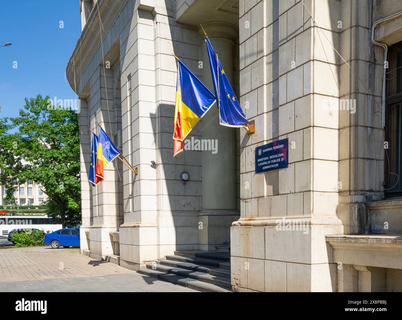 Bucharest, Romania. May 23, 2024. exterior view of the entrance to the ...