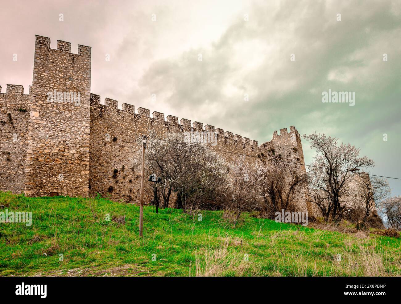 Samuel's Fortress, in Ohrid, North Macedonia. Built during the late ...