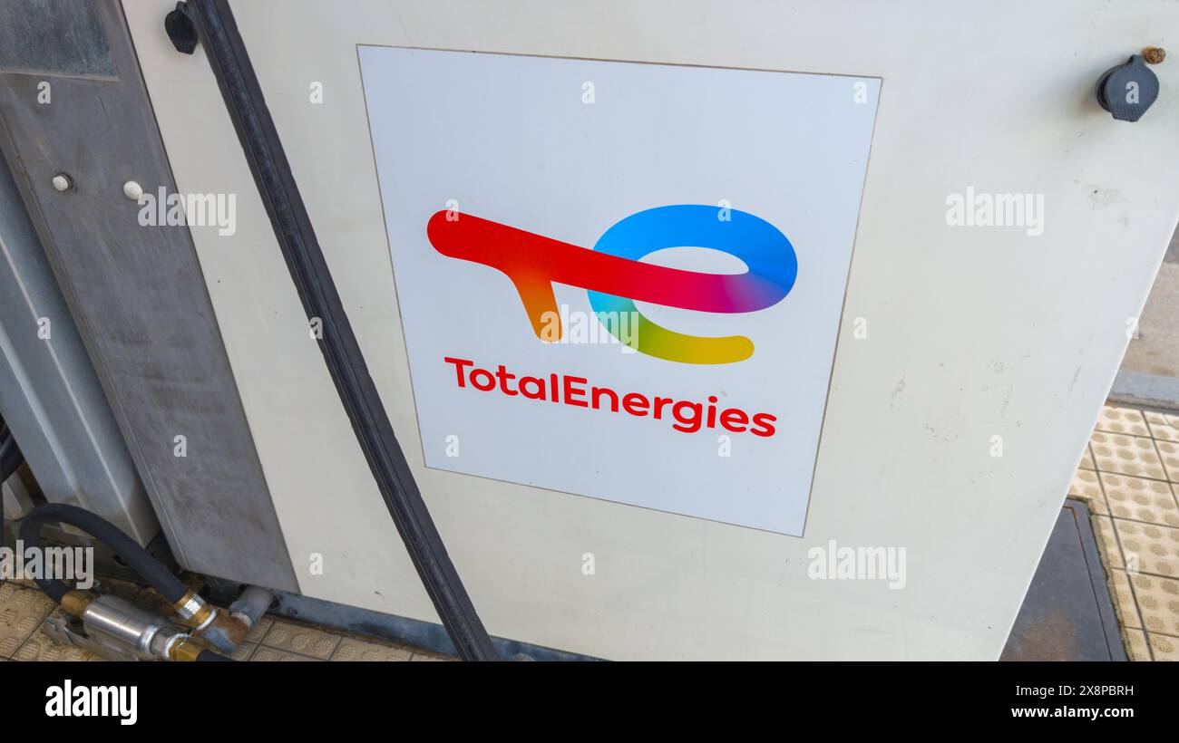 nantes , France - 05 22 2024 : Total energies brand text company logo ...