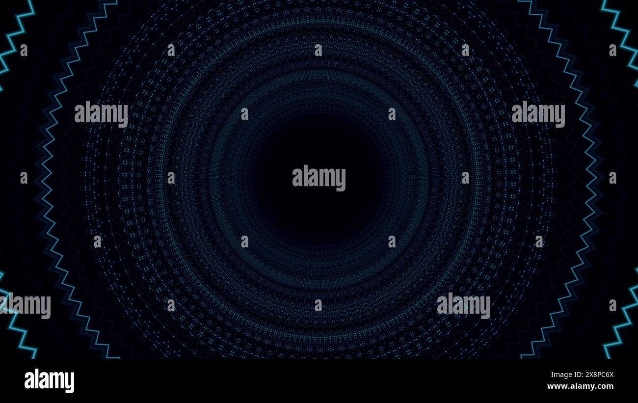 Background with pulsating circles in rhythm of music. Animation. Ripple ...