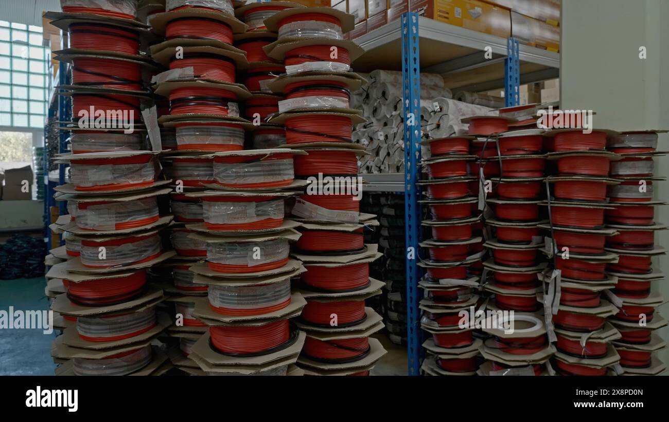 Steel coils inside a factory hi-res stock photography and images - Alamy