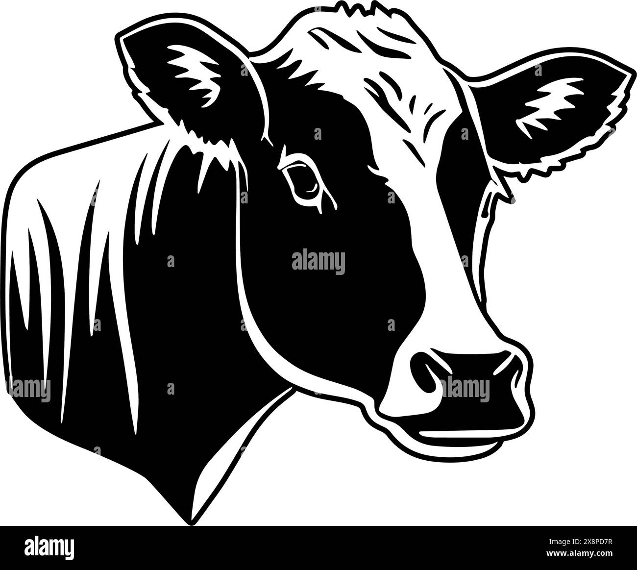 Hand Drawn Sketch Cow Vector illustration Stock Vector Image & Art - Alamy