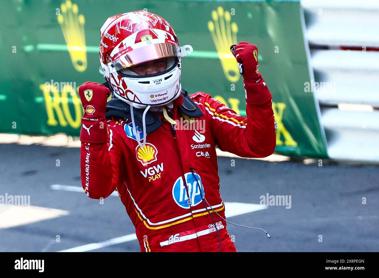 Monte Carlo, Monaco. 26th May, 2024. First Place Charles Leclerc of ...