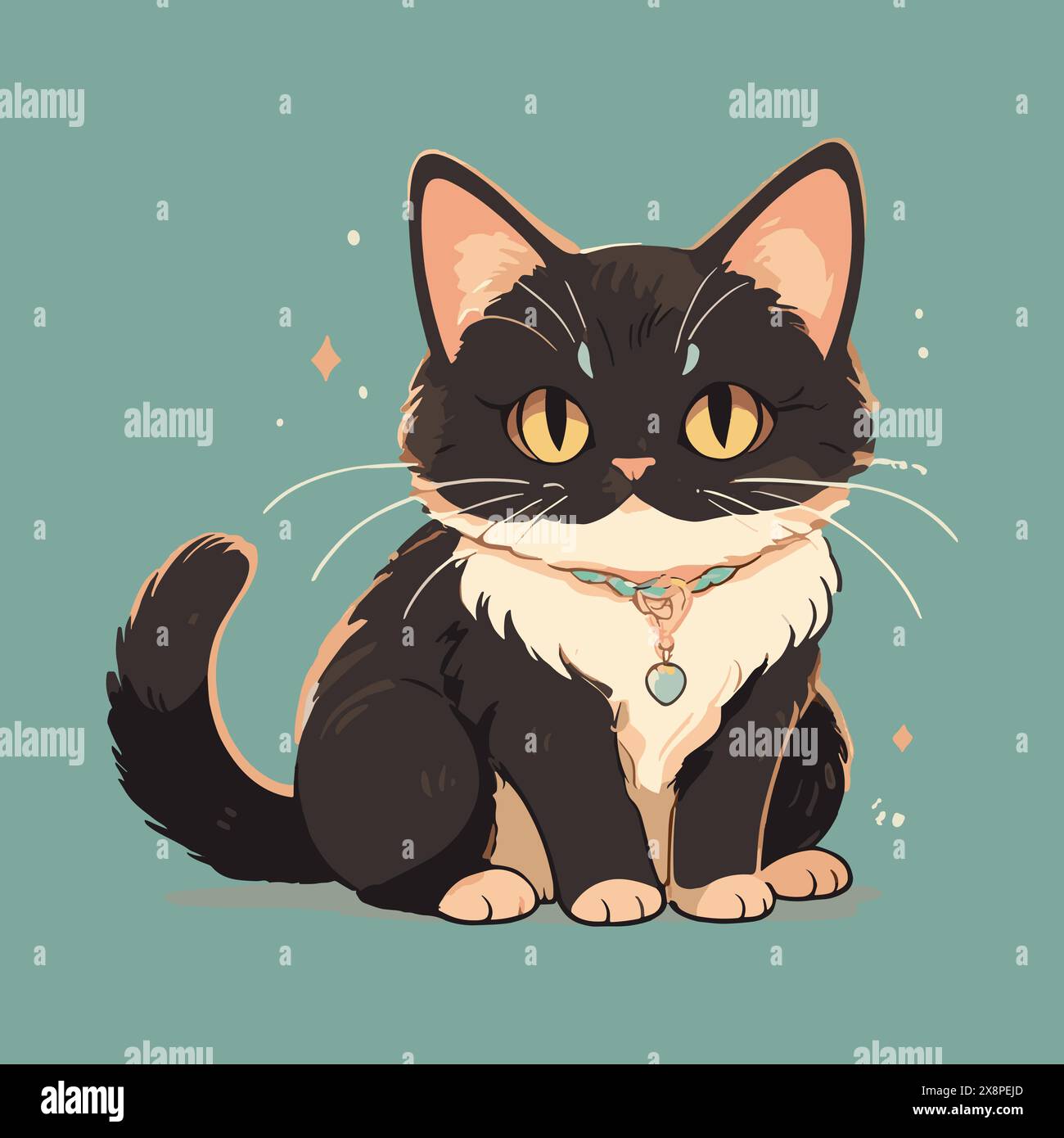 Animal look curious Stock Vector Images - Alamy