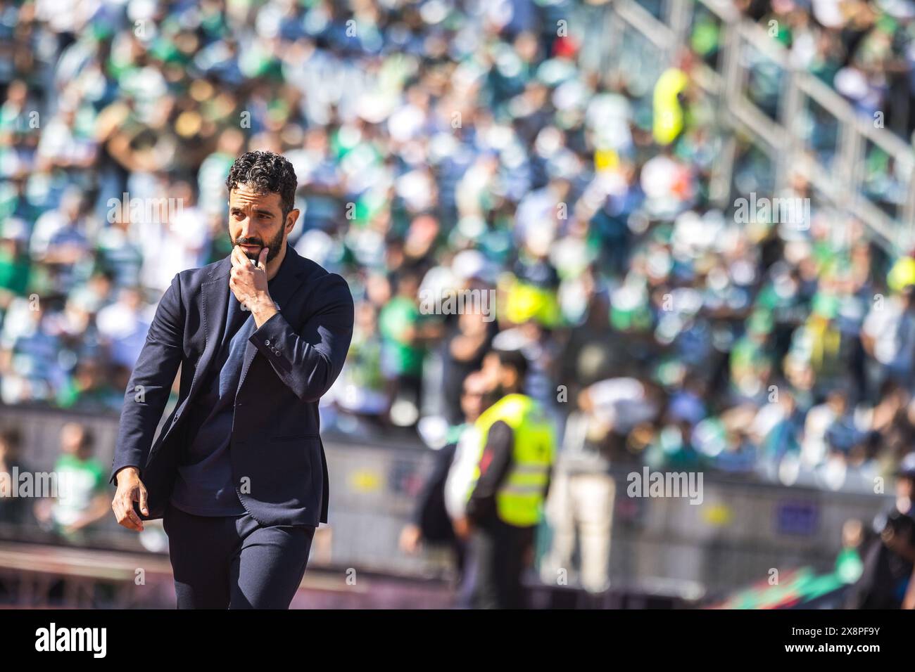 Sporting CP coach, Ruben Amorim seen before start of the match between ...