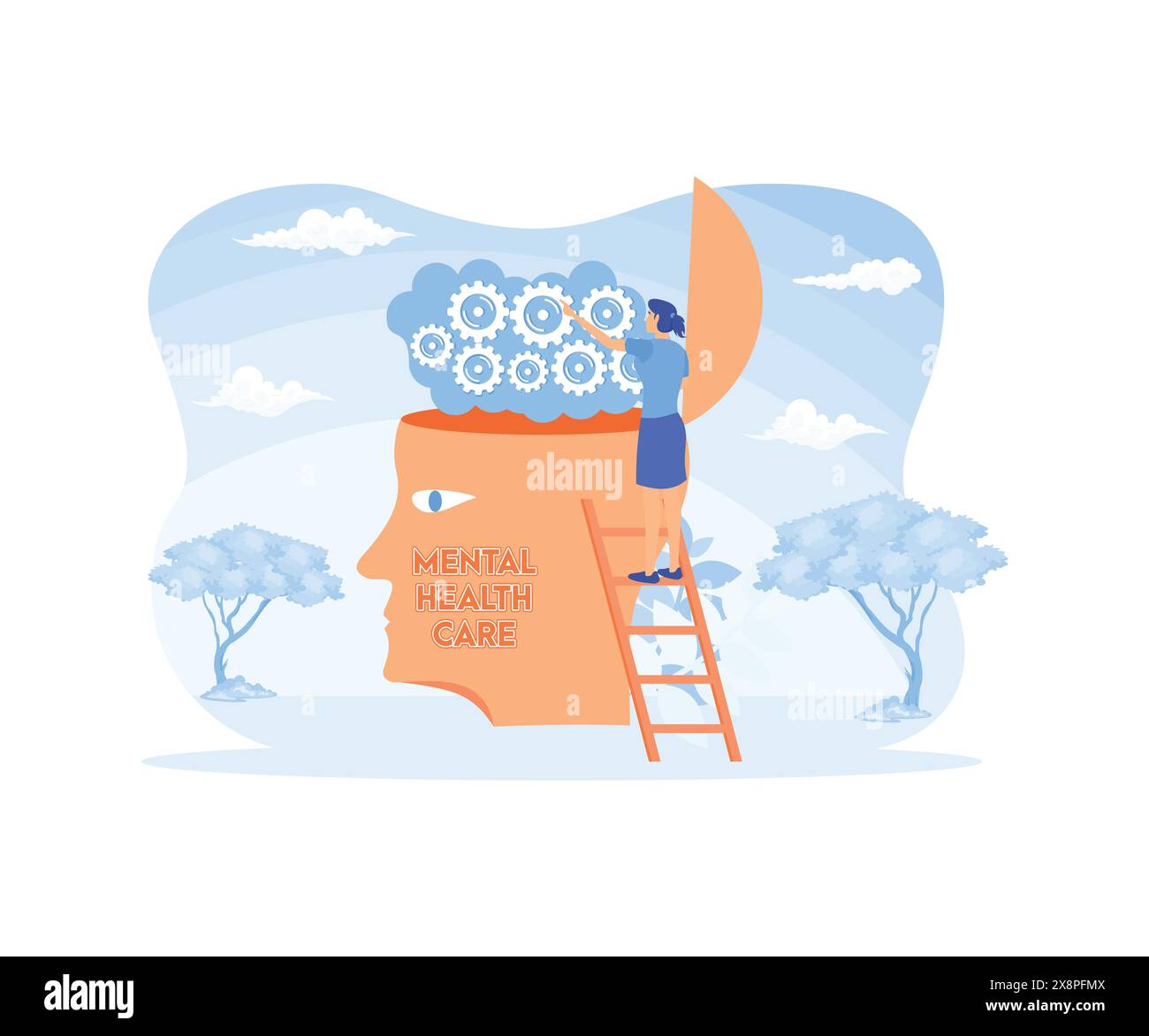 Digital mental therapy Stock Vector Images - Alamy