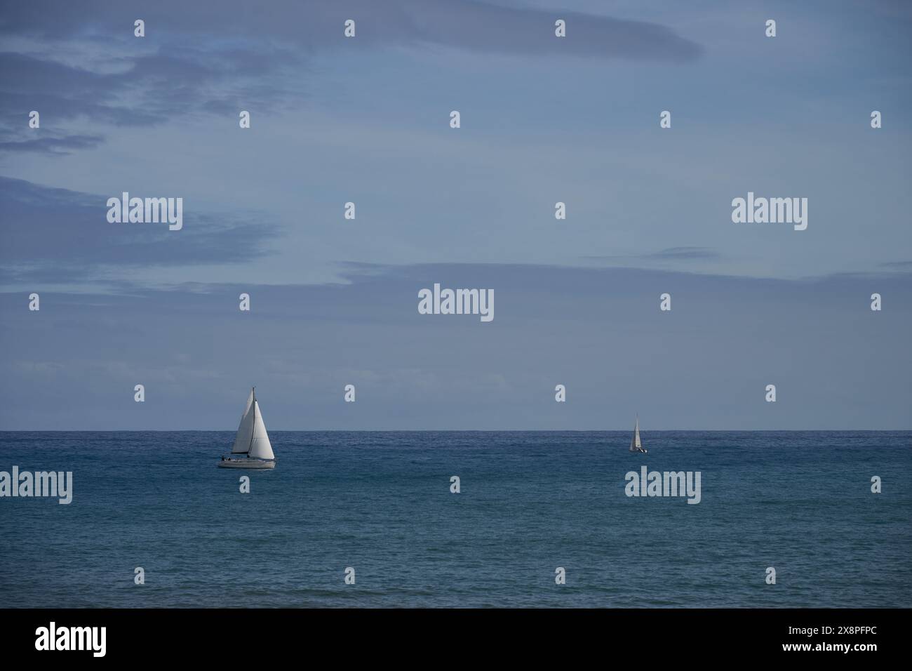 Sails blowing in wind hi-res stock photography and images - Alamy