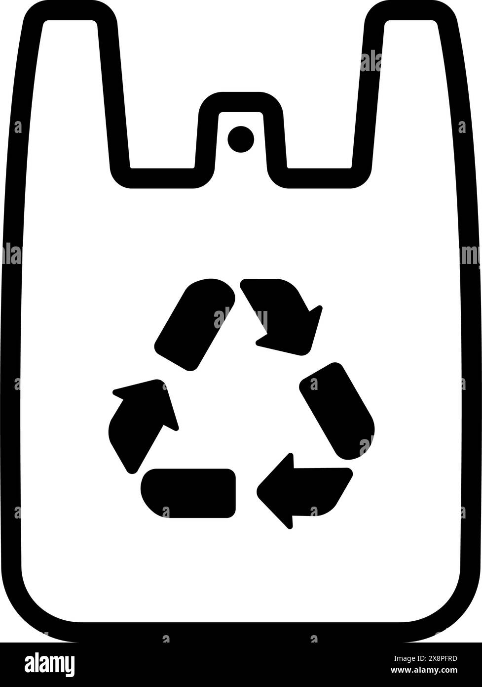 Plastic bag plant waste Stock Vector Images - Alamy