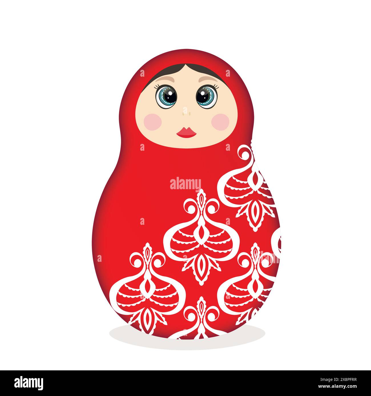 Russian Matryoshka. Traditional Russian folklore dolls with big eyes ...