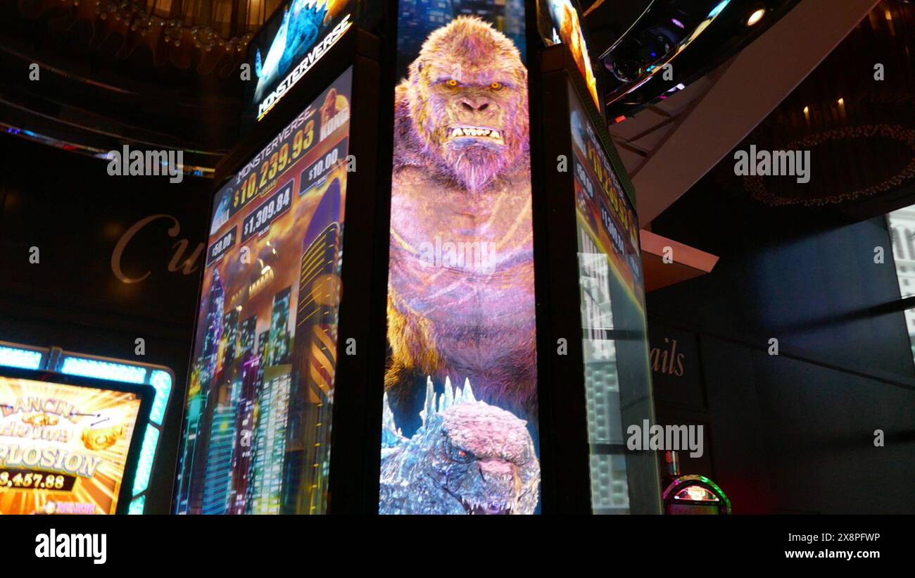 Las Vegas, Nevada, USA 15th May 2024 Monsterverse Titans Attack Slot ...